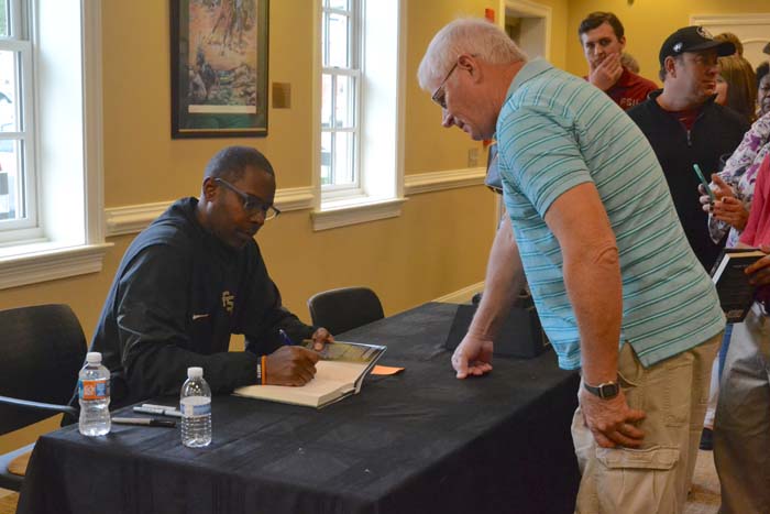 Charlie Ward, Jr. speaks, signs biography at library | Tifton Gazette