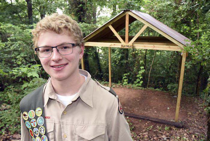 Tut Hut pavilion built by Boy Scout at park honors late educator ...