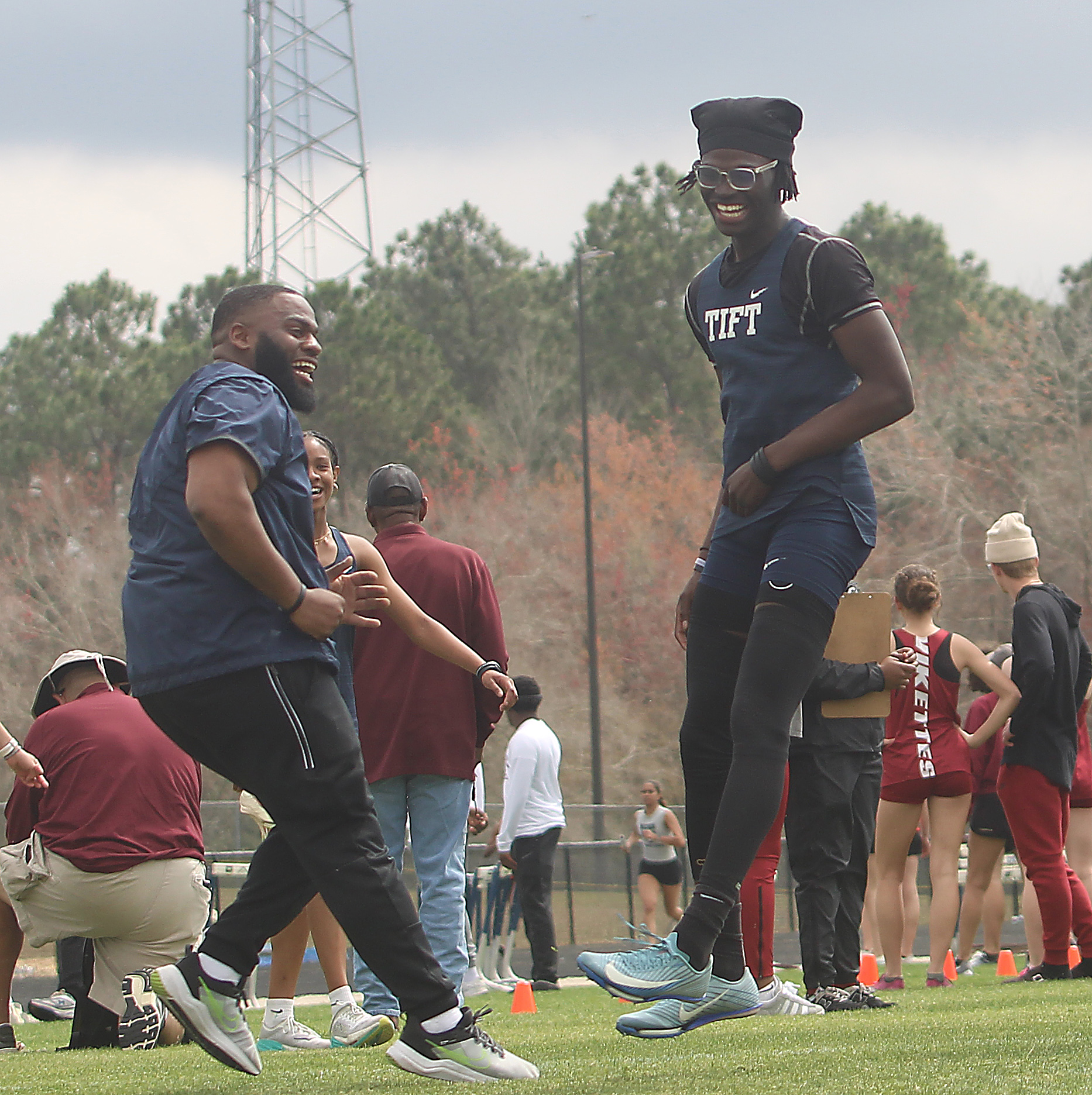 Jamari Johnson wins state high jump championship; Graham, 4×100 team ...