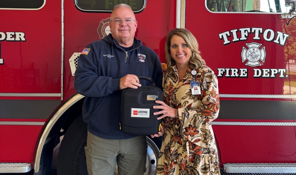 TRMC Foundation donates AED to Tifton Fire Department | Tifton Gazette